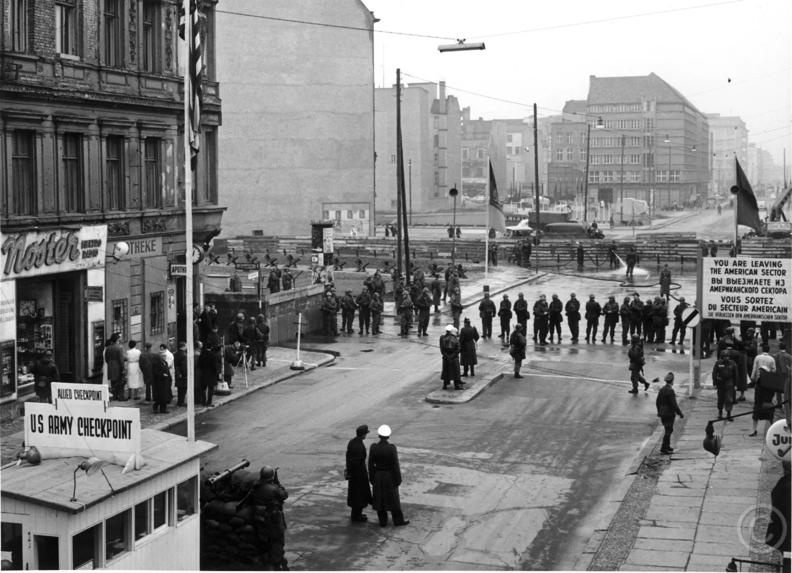 Checkpoint Charlie Cold War in Berlin, Germany